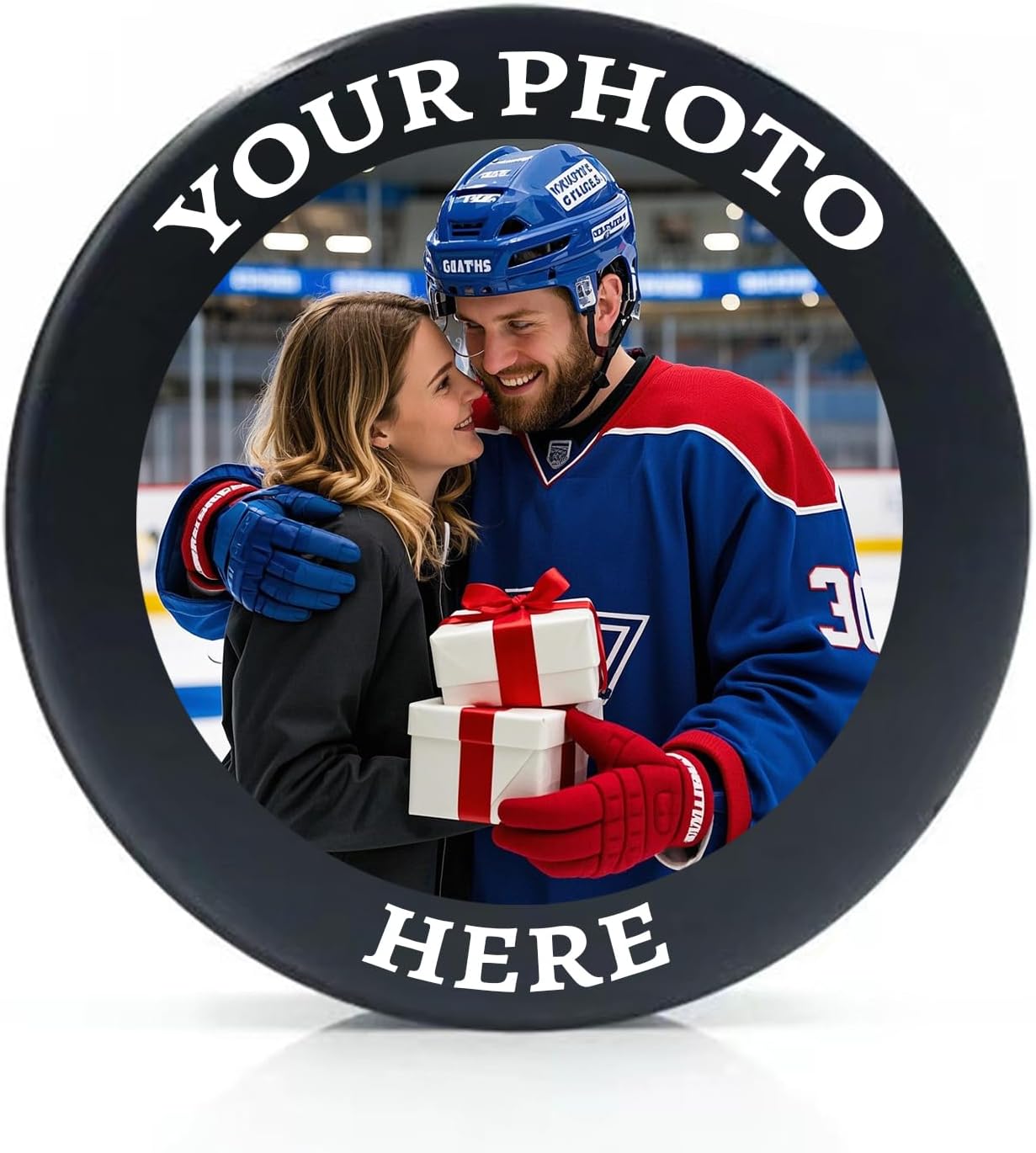 Custom Hockey Pucks - Personalized Photo Logo Hockey Pucks - Customized ...
