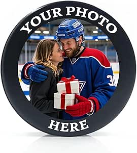Amazon.com : Custom Hockey Pucks Personalized Photo Logo Hockey Pucks ...