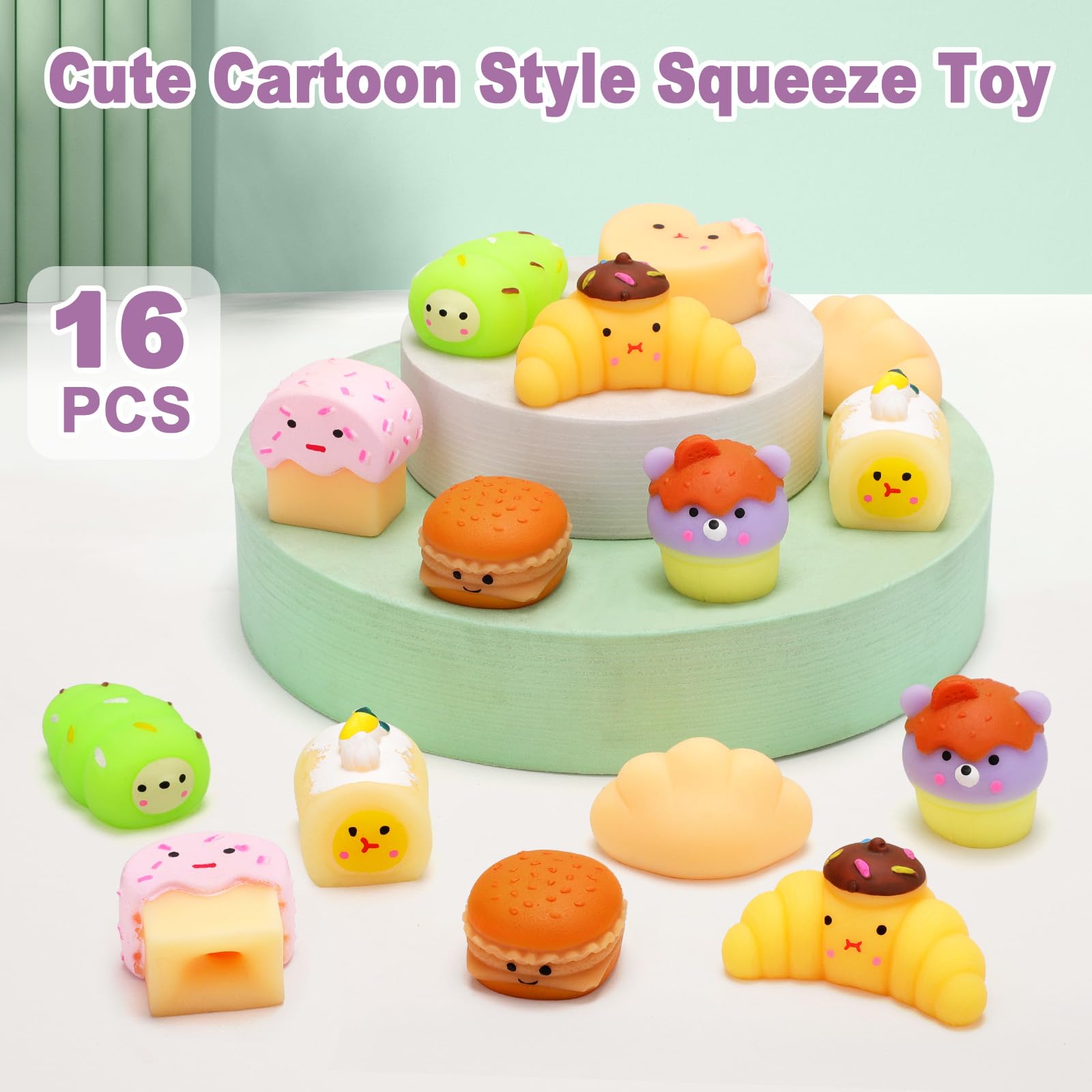Mini Macaroon Squishies Yakiki Mini Squishies Mochi Squishys Set 5