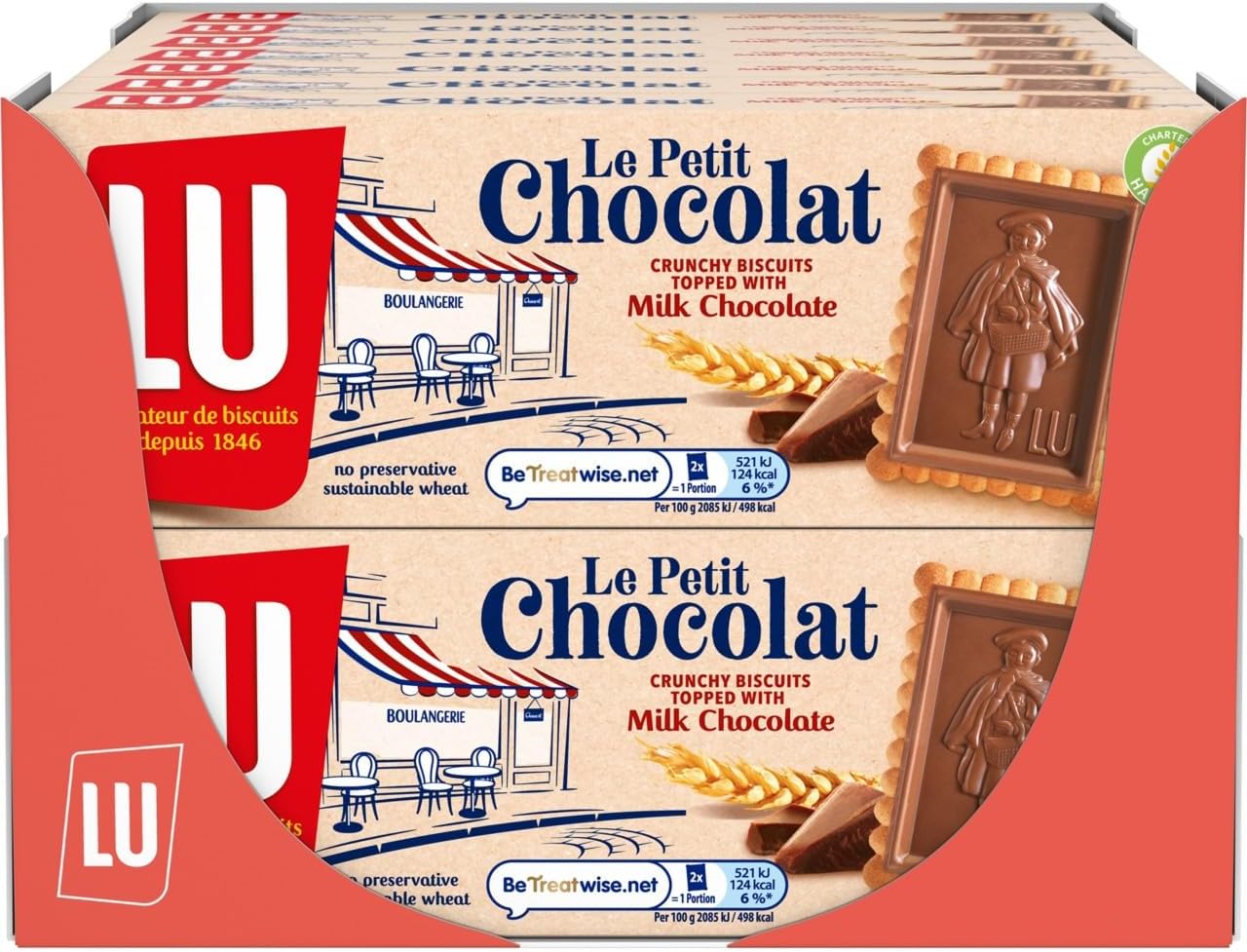 LU Le Petit Chocolate Biscuits, 150 g (Pack of 14 Boxes) : Amazon.co.uk ...