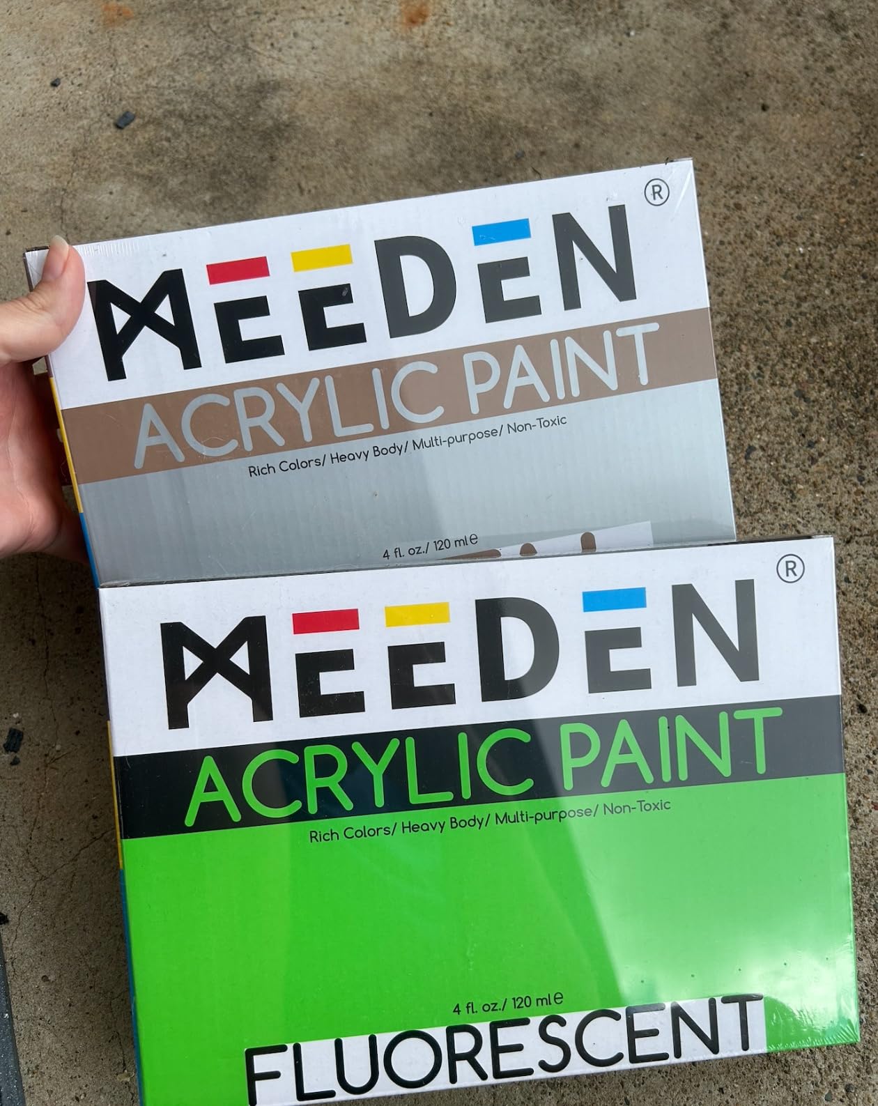 MEEDEN Heavy Body Acrylic Paint, 12-color 60 ml/2 oz Tubes Acrylic ...