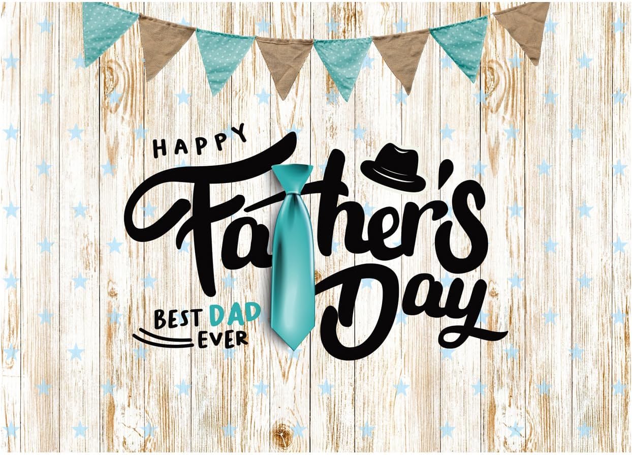 Amazon.com : XEYSM 7X5FT Happy Father's Day Backdrop Father's Day Party ...