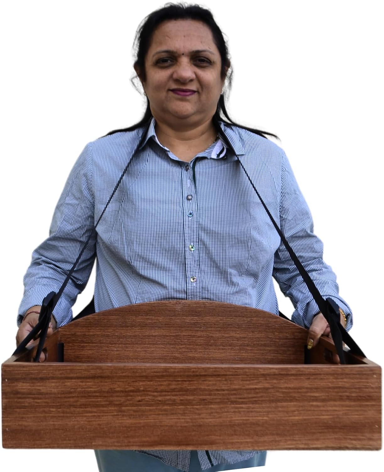 Adjustable Vendor Tray with Straps and Shoulder Support - Easy Carry ...