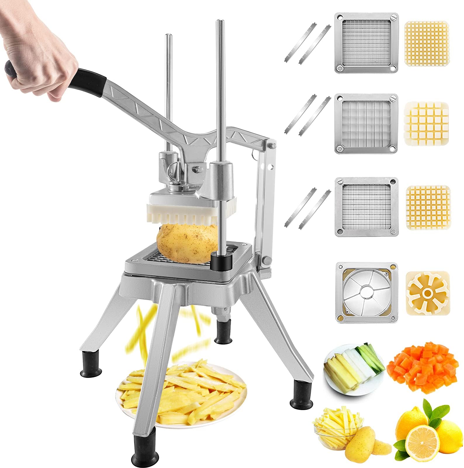 Amazon.com: Starfrit PRO Fry Cutter and Cuber, One Size, White: Home ...