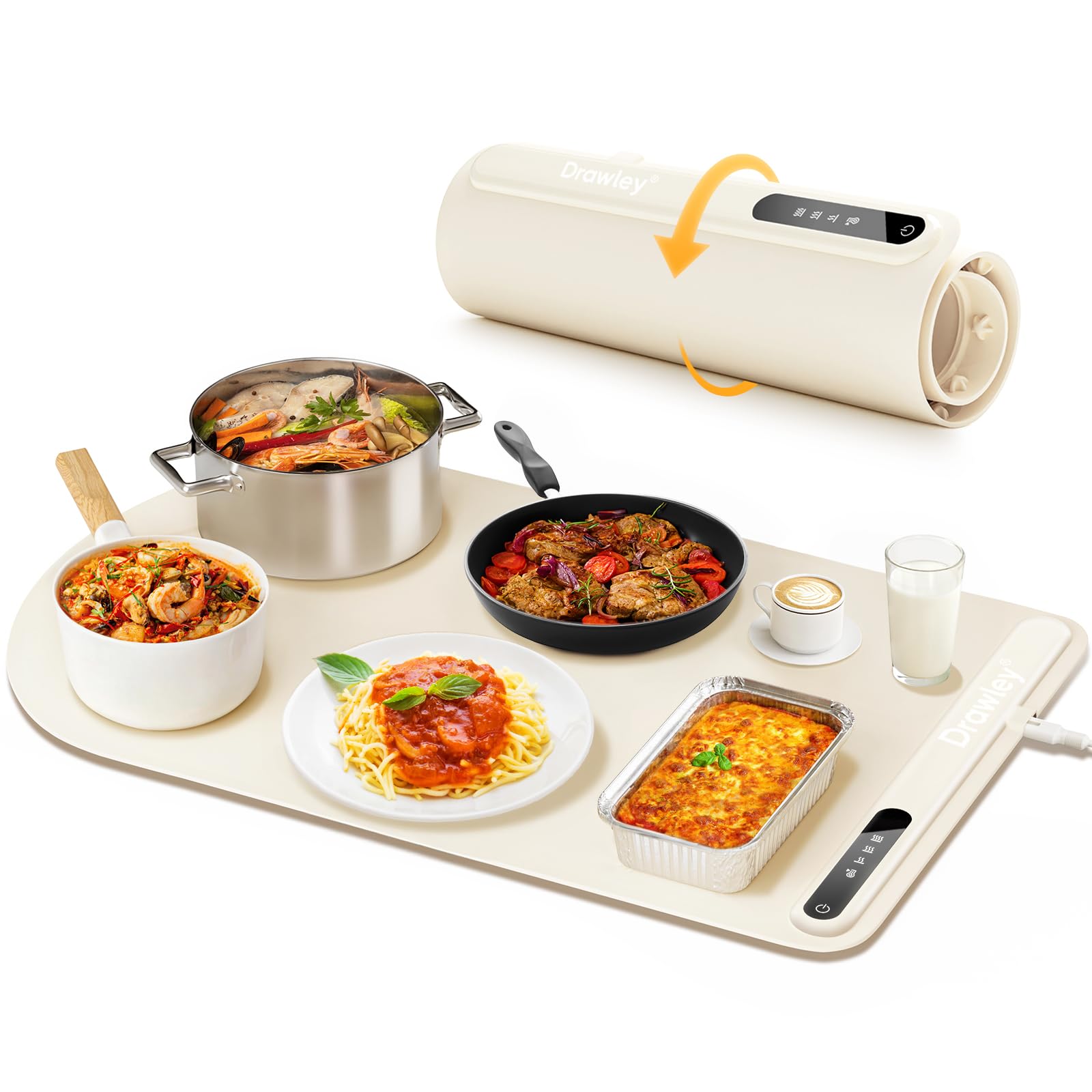 Amazon.com: Electric Food Warming Mat for Heating - Portable Foldable ...