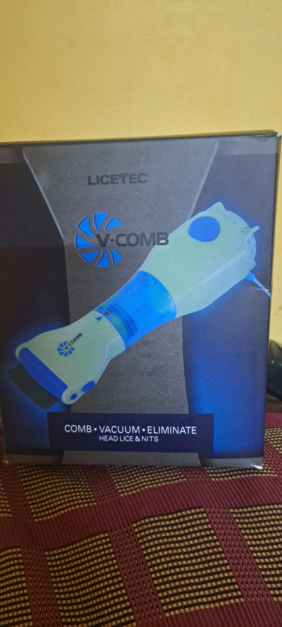 Buy Vrishay 240V Electrical Head Lice Comb - Chemical-Free Lice Capture ...