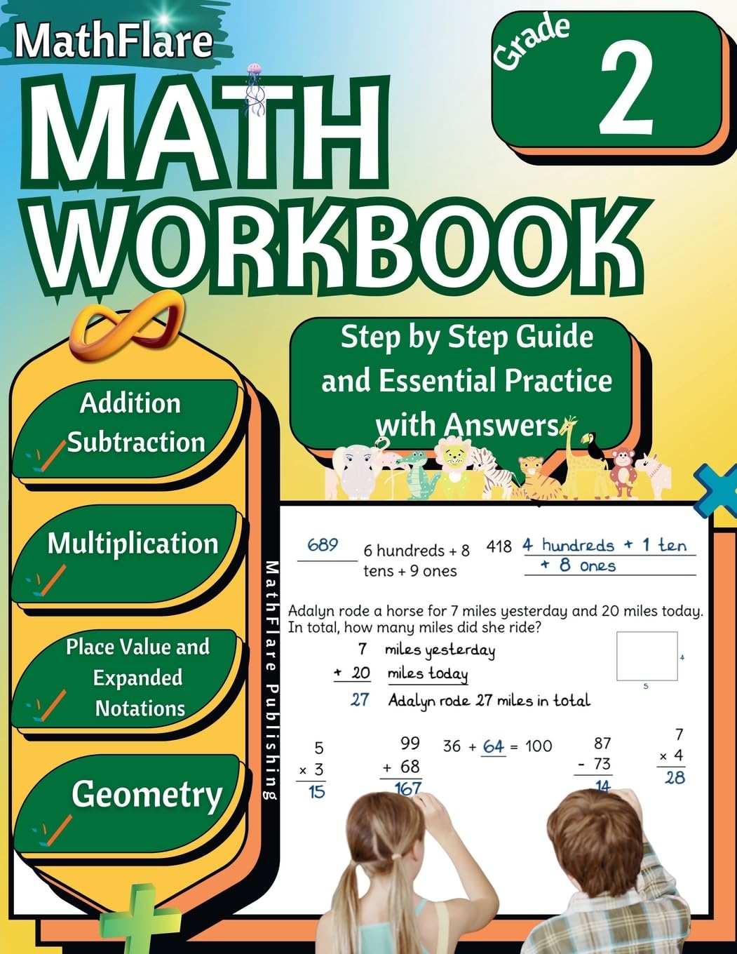 Buy MathFlare - Math Workbook 2nd Grade: Math Workbook Grade 2 ...