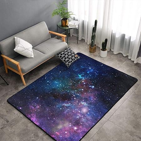 Amazon.com: Galaxy Rug Bedroom Living Room Kitchen Area Rugs Nebula ...