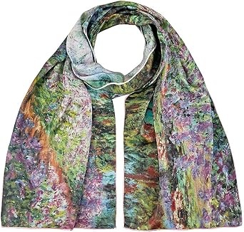 VON LILIENFELD Schal Damen 100% Seide Claude Monet: Der Garten Kunst ...