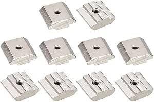 Amazon.com: uxcell T Nuts, 30pcs - Nickel Plated Carbon Steel T Slot Bolts, 3030 Series M3 ...