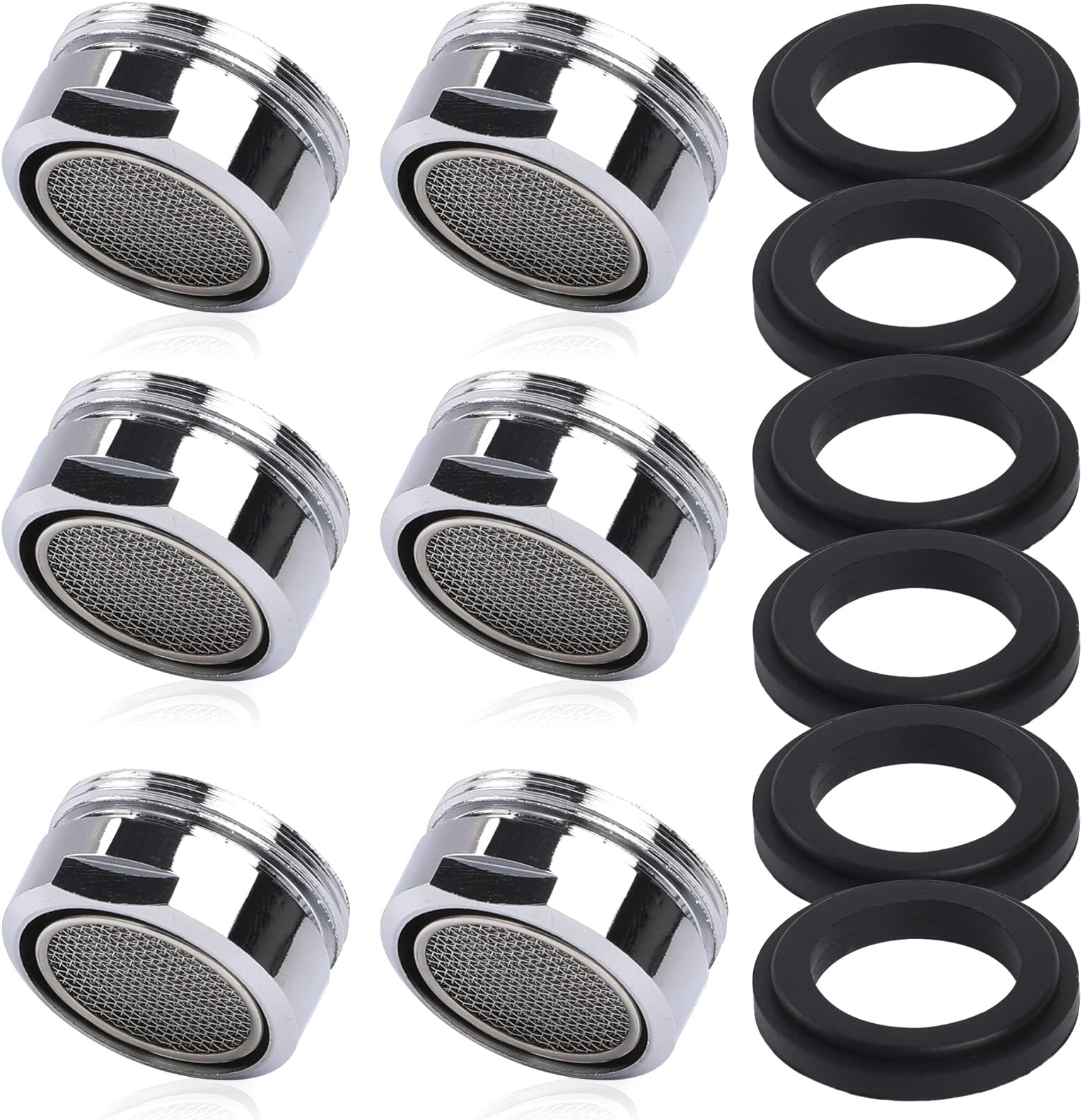 Pack of 6 Faucet Aerator Kitchen Sink Aerator Replacement Parts with ...