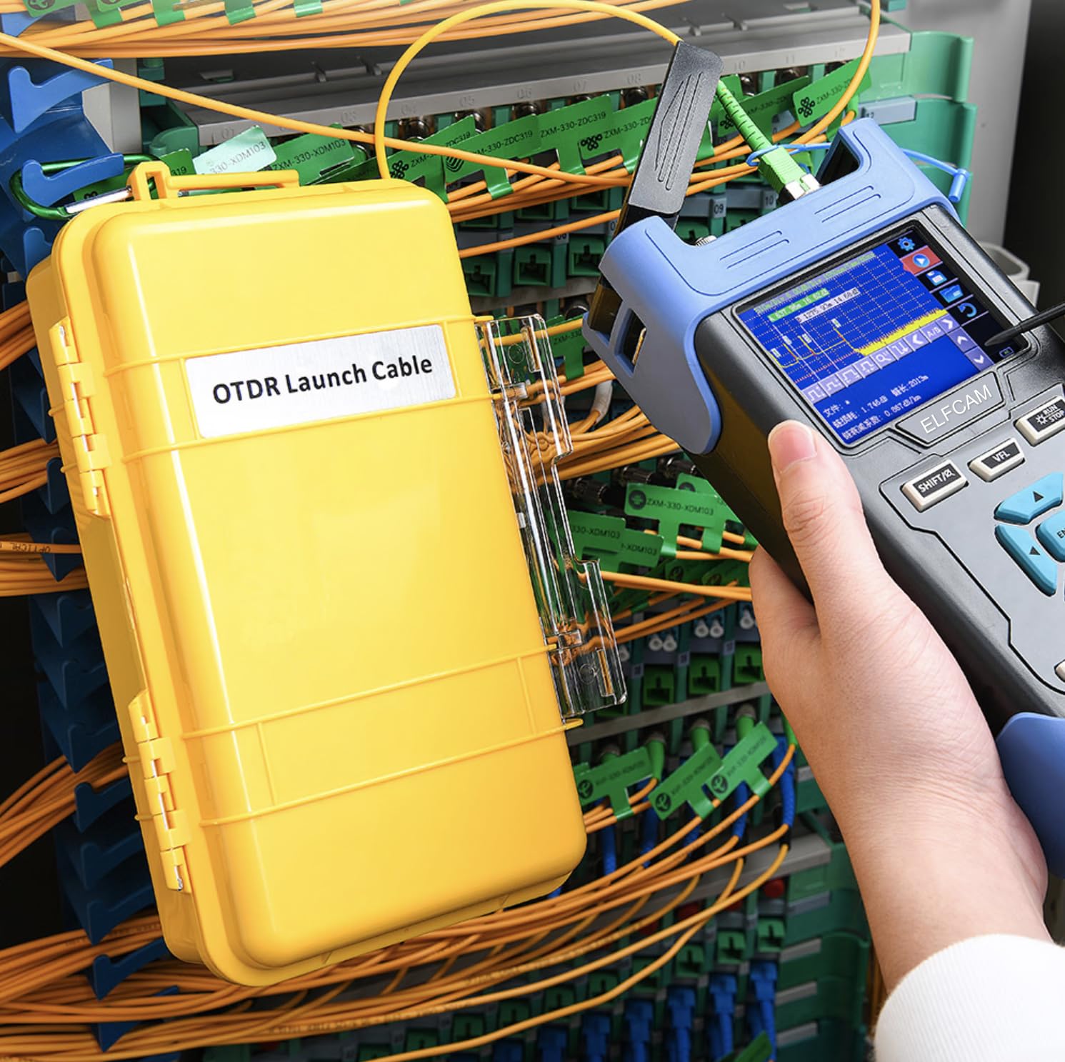 Snapklik.com : Elfcam - OTDR Launch Multimode LC/UPC OM3 Fiber Optic ...