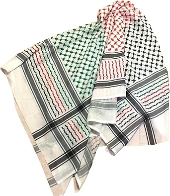 Amazon.co.jp: [Milue] 冬 パレスチナスカーフ屋外シェマグスカーフ暖かさとファッションを組み合わせたい男性女性用カラフルなハンカチクーフィーヤヘッドスカーフ男性アラブシェマ ...