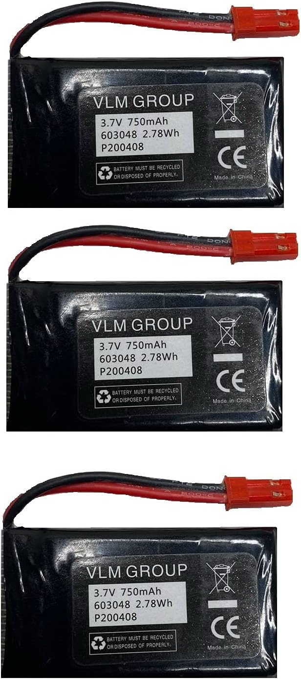 Amazon.com: URGENEX 3.7V Lipo Battery 850mah Rechargeable Lipo with JST ...