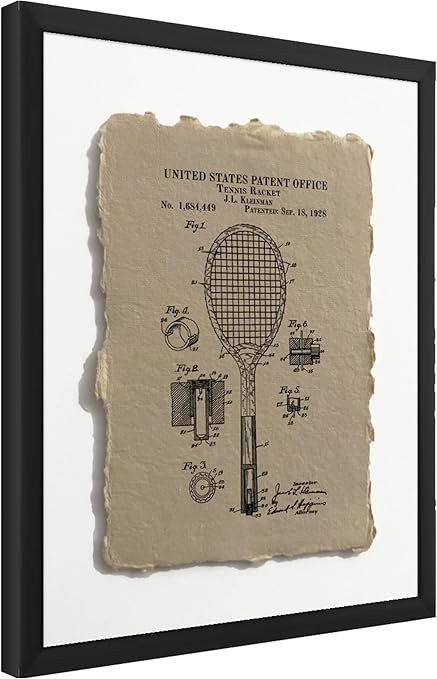 Amazon.com: Chancertons Tennis Wall Art - Vintage Tennis Decor - Tennis ...