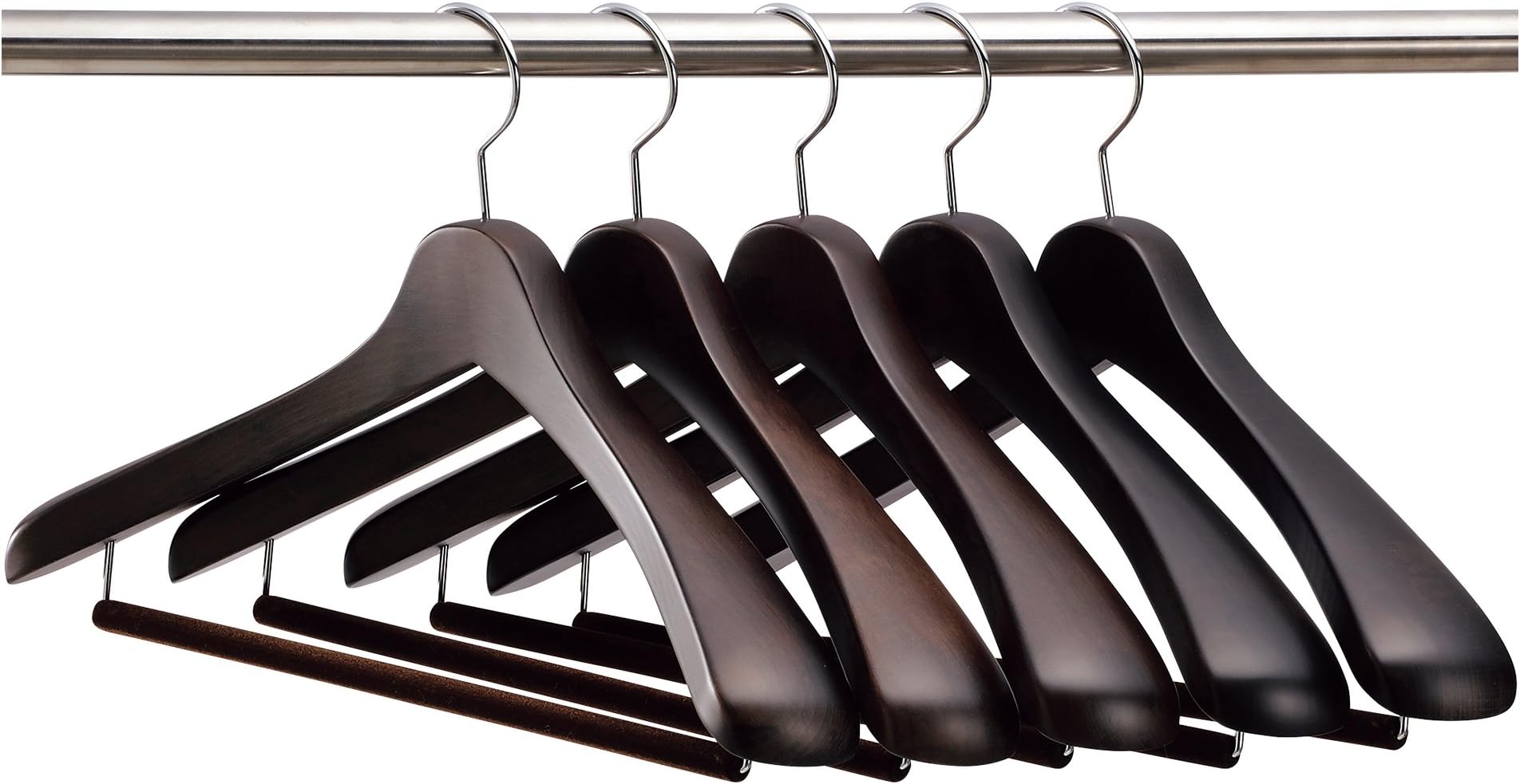 Amazon.com: NAKATA HANGER:Made in Japan Wooden Men's Suit Hangers (5 ...