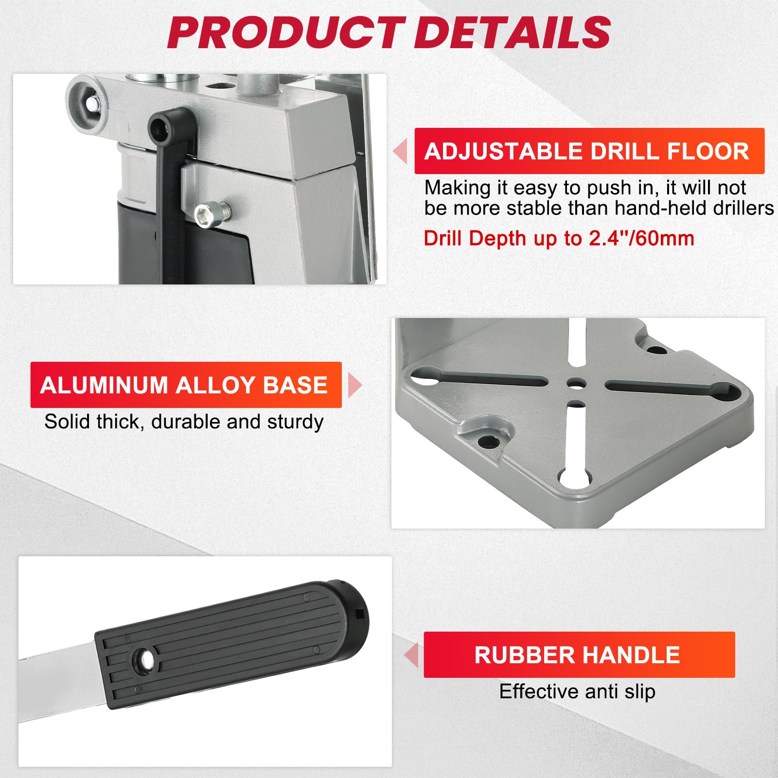 Snapklik.com : DASBET Universal Drill Press Stand Adjustable Electric ...