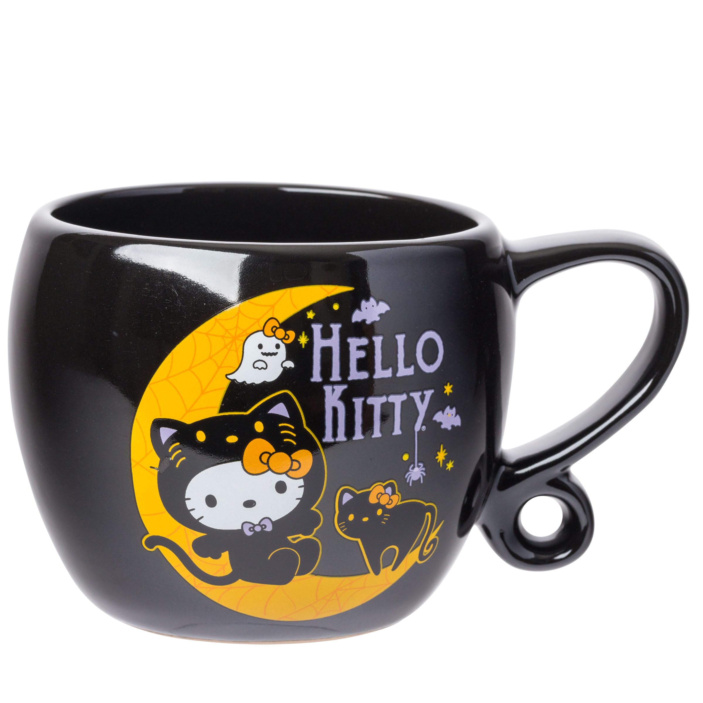 Amazon.com: Silver Buffalo Sanrio Hello Kitty Halloween Loop Handle ...