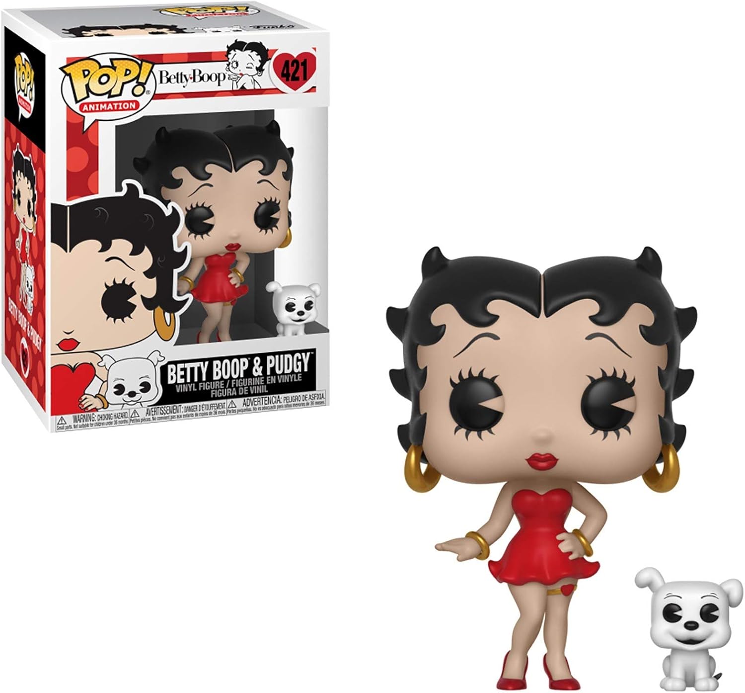Amazon.com: Funko Pop & Buddy: Betty Boop - Betty with Pudgy ...