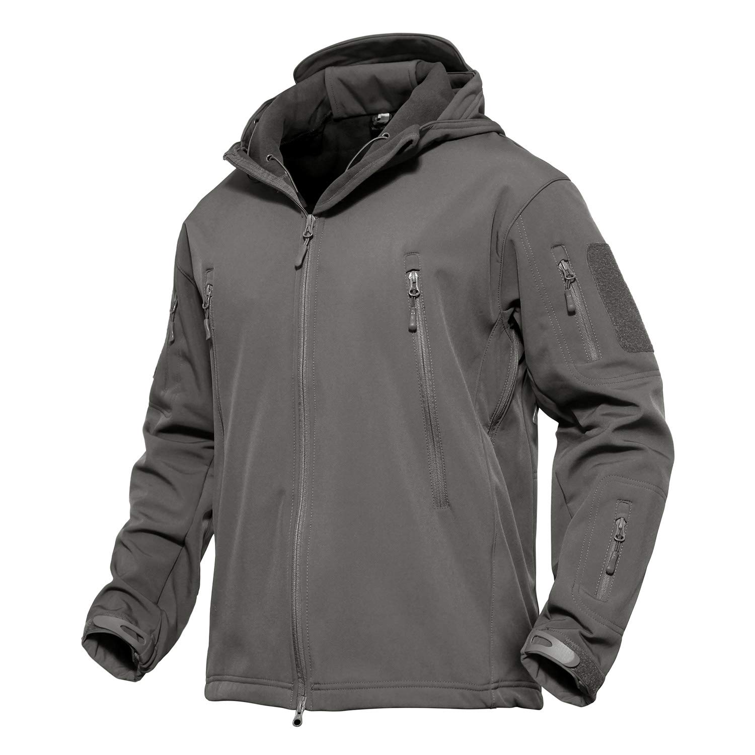 Buy Men's Waterproof Combat Jacket Soft Shell Fleece Jackets with Multi ...