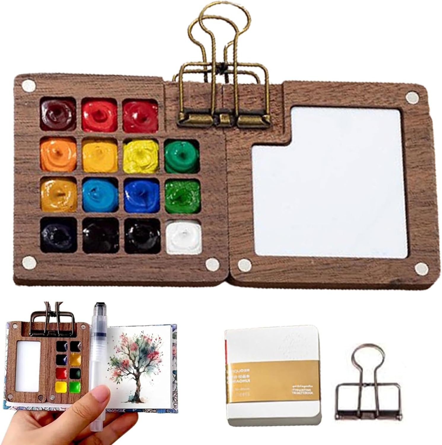 PocketArtist Travel Set, Pocket Artist Watercolor Travel Set, Portable ...