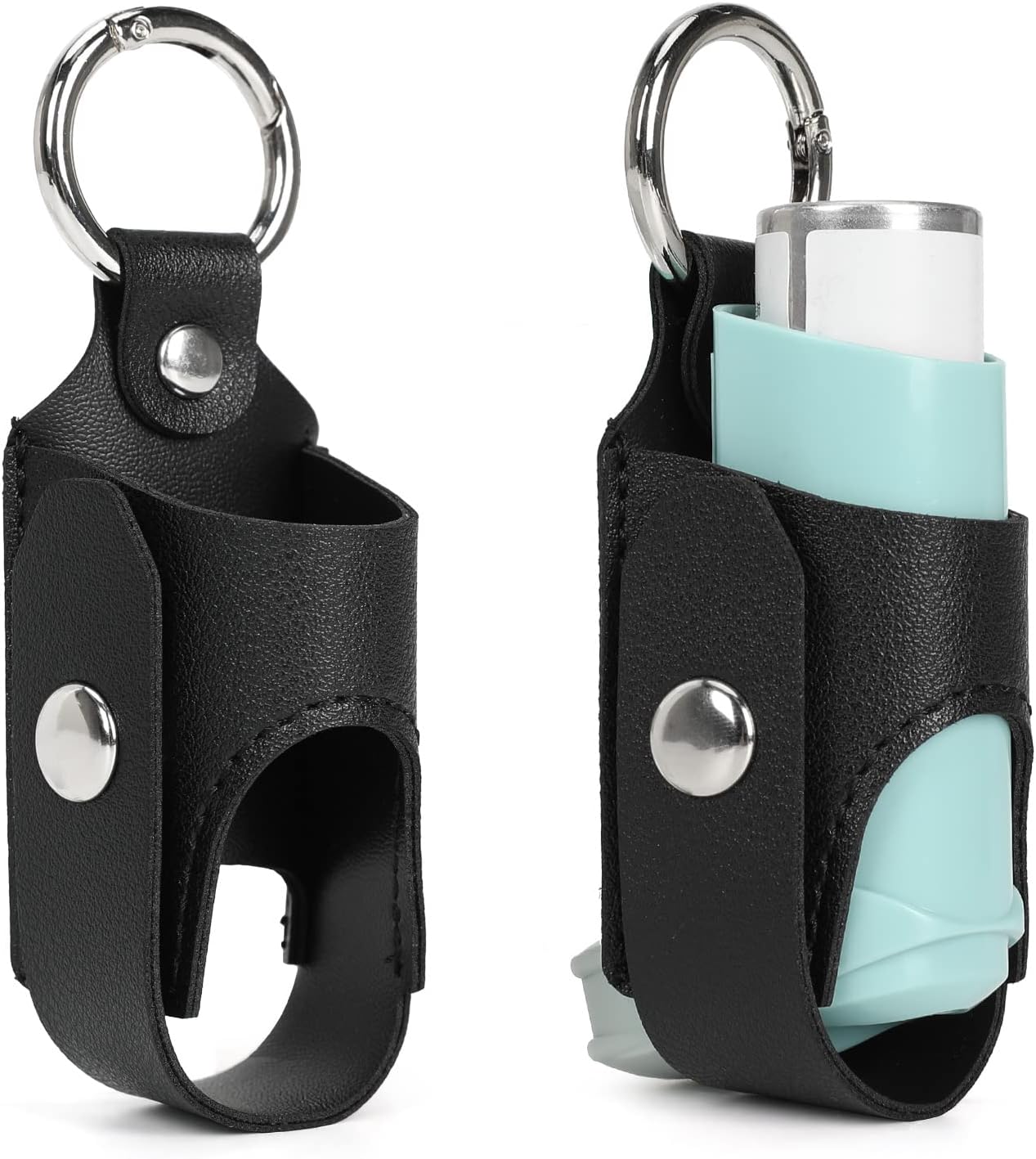 Amazon.com: Yuebaaf 2pcs Asthma Inhaler Holder, Lightweight Portable PU ...