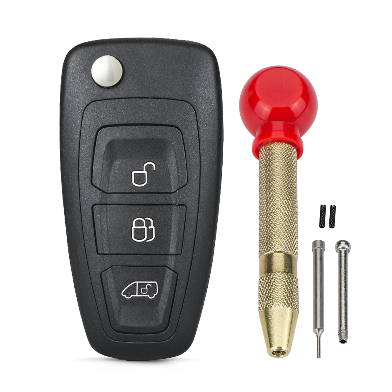3 Buttons For Ford Transit MK8 key Ford Transit Custom Key Fob Case+ ...