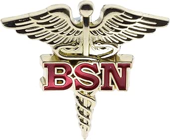 Amazon.com: BSN Caduceus Bachelor Of Science Nursing Hat or Lapel Pin ...