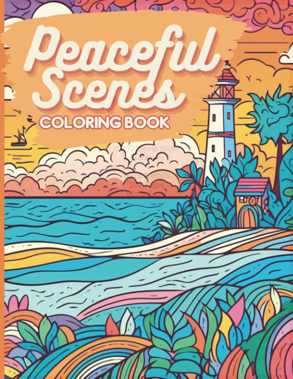 Amazon.com: Peaceful Scenes Coloring Book: Relaxing Adult Coloring with ...