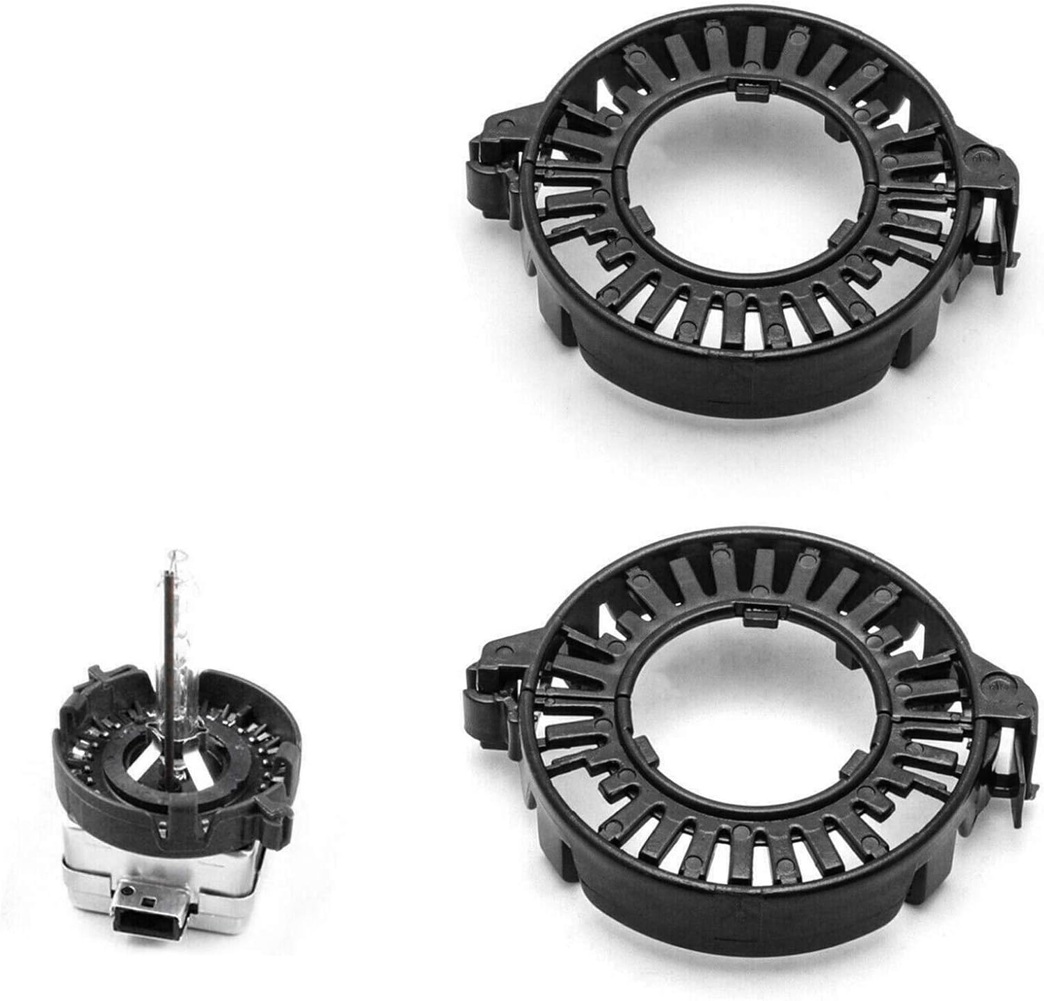 Amazon.com: x xotic tech 2pcs D1S D3S Xenon Light Bulbs Holder Clip ...