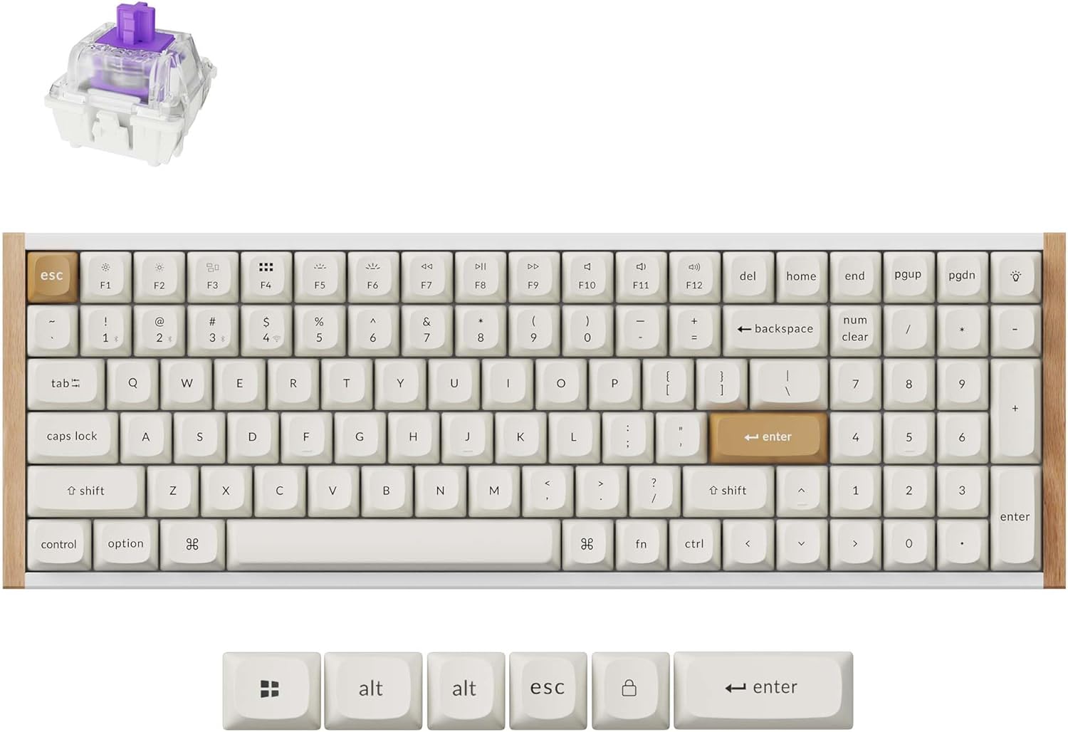 Keychron K4 HE Custom Mechanical Gaming Keyboard, 96% Compact Layout ...