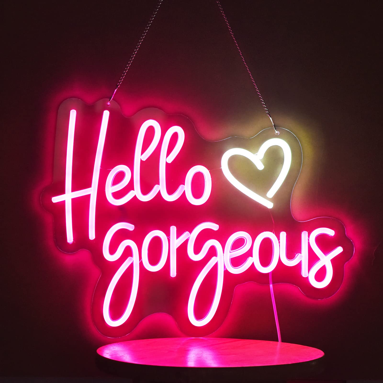 Snapklik.com : Hello Gorgeous Neon Signs For Wall Decor,Reusable Neon ...