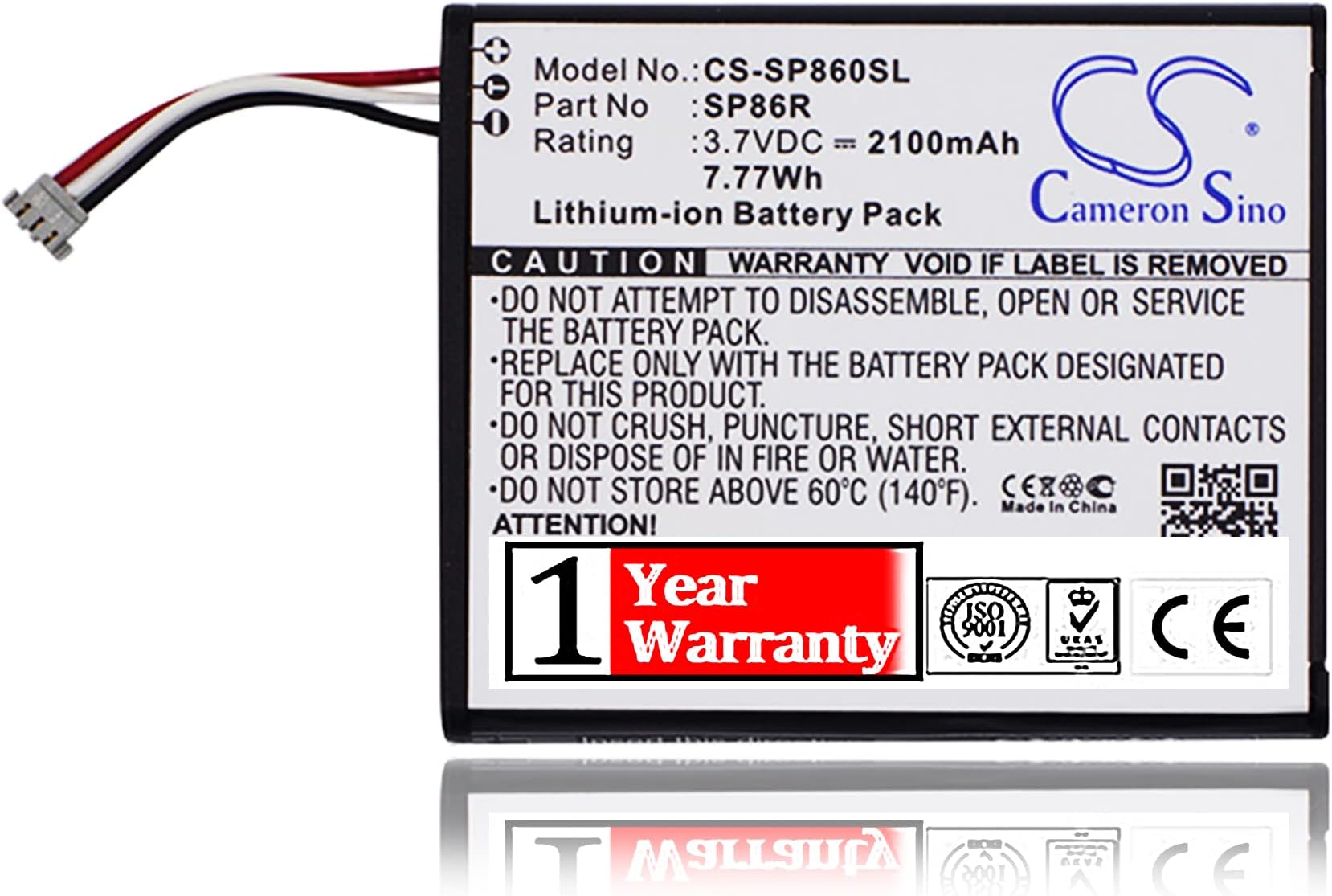 Amazon.com: CENIFENX SP86R 3.7V 2210mAh Battery Replacement for Sony ...