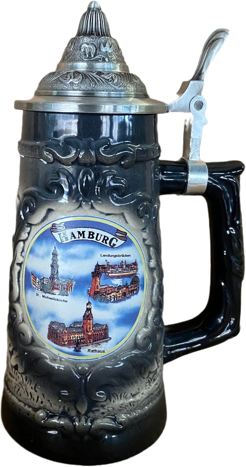 Amazon.com | German Beer Stein Mug Black Forest Emblem Oktoberfest ...