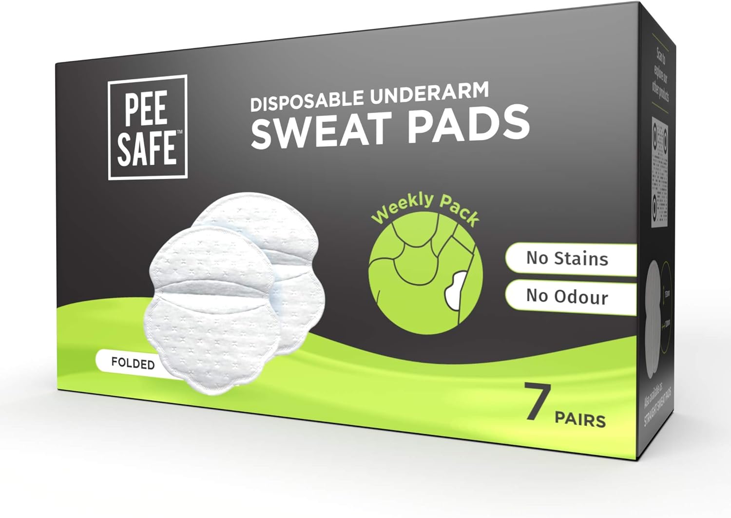 Premium Disposable Underarm Sweat Pads for Women & Men - Folded(14 Pads ...