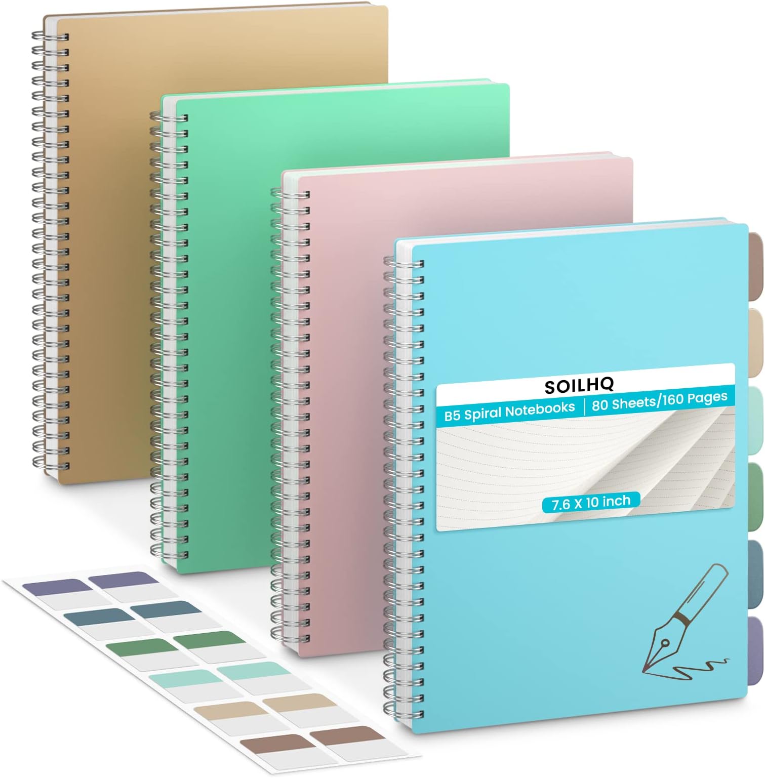 Amazon.com : Spiral Notebook, College Ruled Notebook Journal, 8.5" x 11 ...