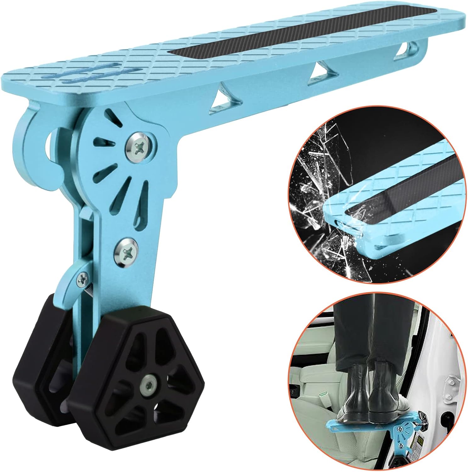 Car Door Step Foot Pegs,Car Doorstep up Hook, Foldable Car Roof Step ...