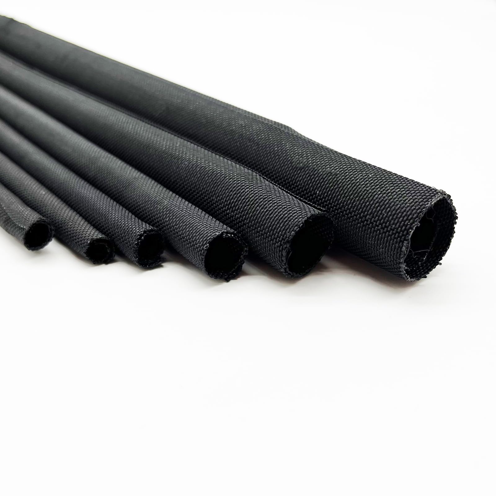 Amazon.com: Braided Split Wire Loom Black Wire Cover Protective Harness ...