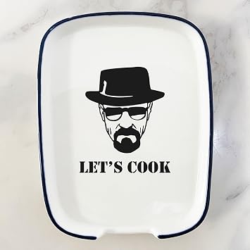 Amazon.com: Kwtzkuo® Funny Let's Cook Spoon Rest, White Ceramic Spoon ...