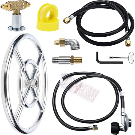 Amazon.com: EasyFirePits CK Kit Basic DIY Build Your Own Propane Fire ...