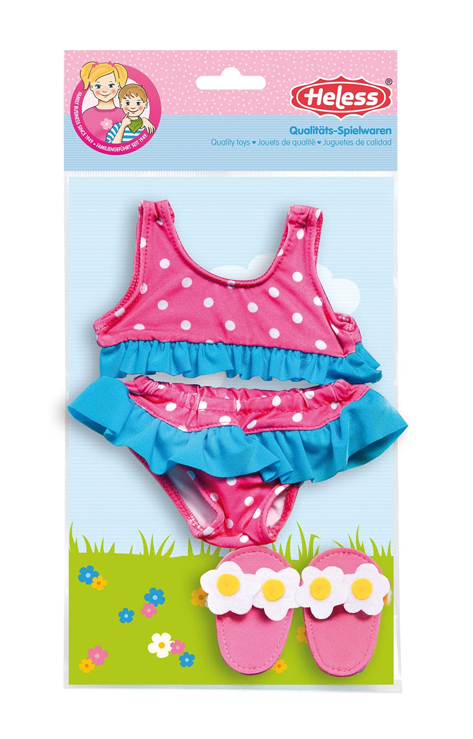 Compare heless 187heless bikini with slipper for small doll products ...
