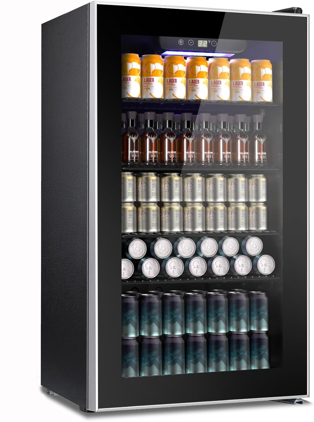 Amazon.com: Kndko Beverage Refrigerator and Cooler, Mini Fridge 130 Can ...