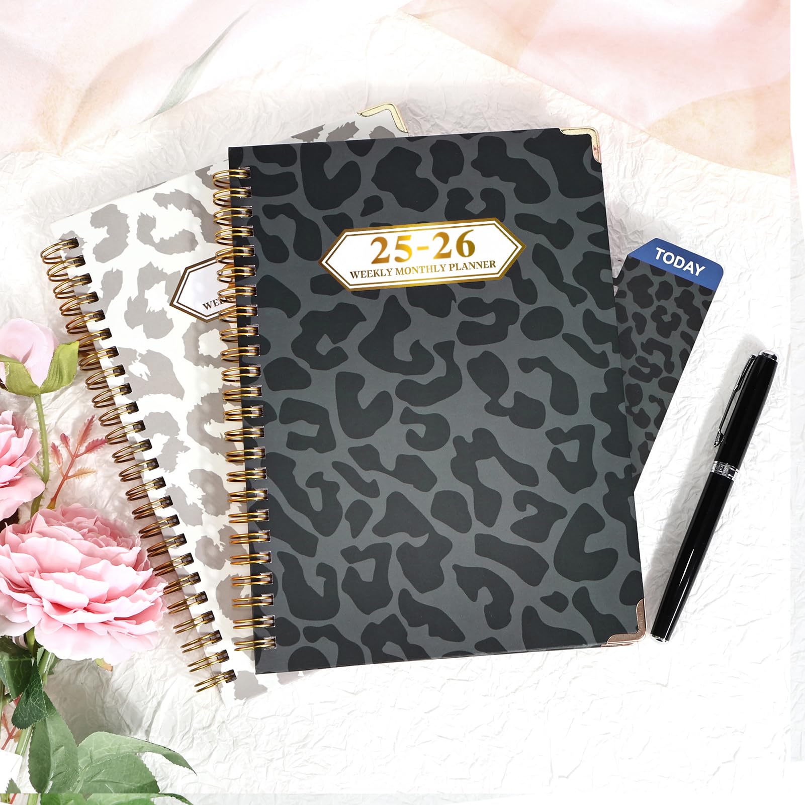 Leopard Print Planner Knagsfa 2025-2026 Monthly Planner, Jul.2025-Jun ...