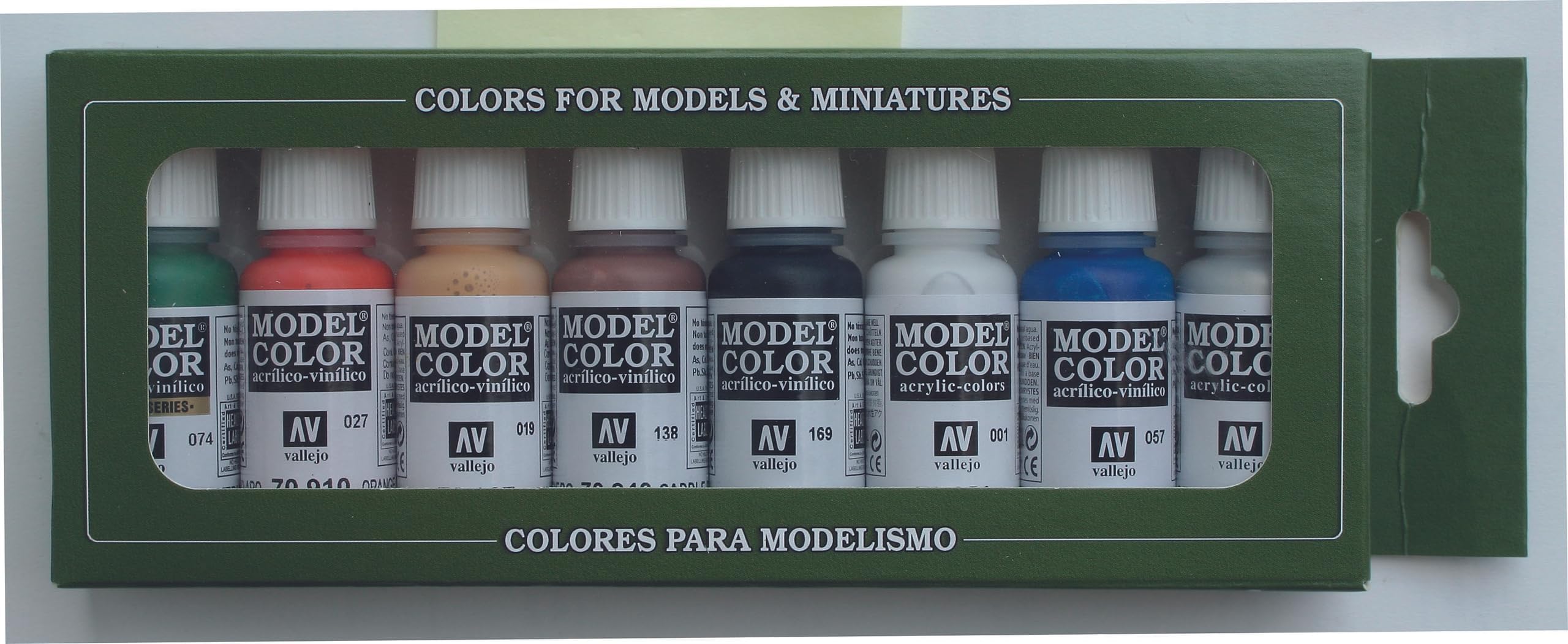 Vallejo Model Color Wargames Basics Acrylic Paint Set - Assorted ...