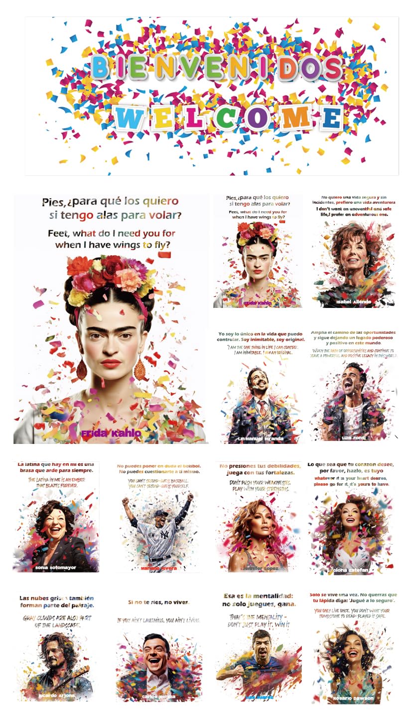 Amazon.com: Bilingual Hispanic Heritage Month Posters: Inspiring Quotes ...