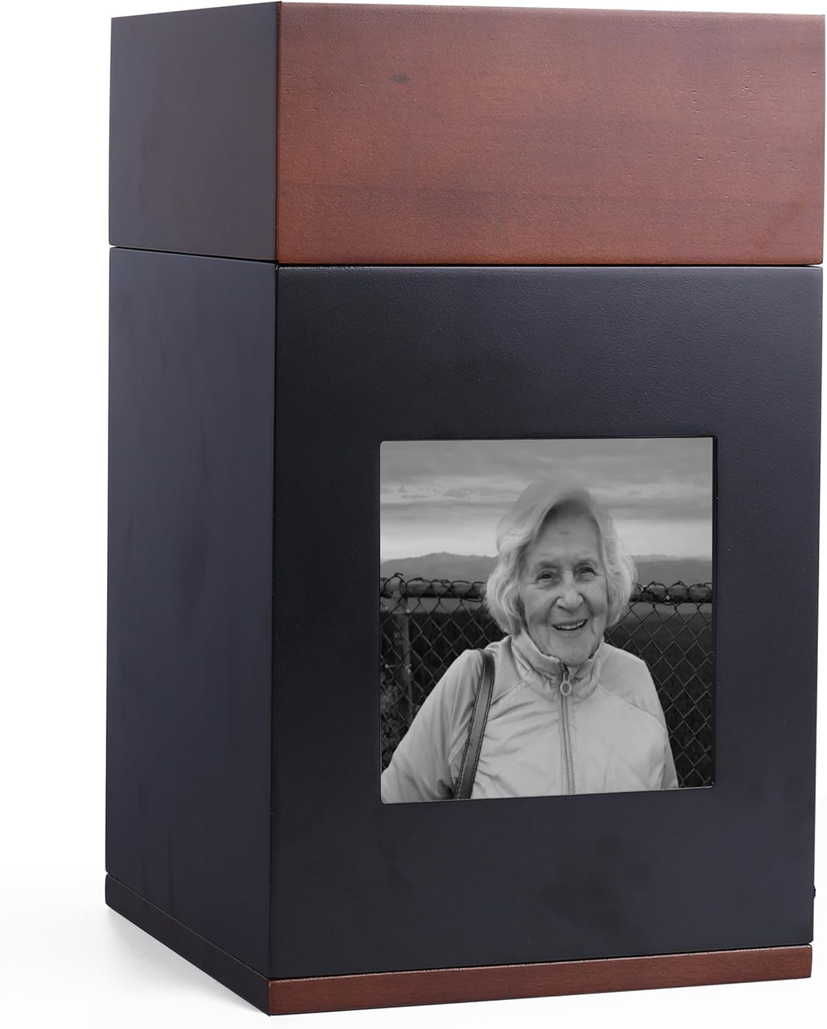Amazon.com: Urns Human Ashes - Wooden Keepsake Box with Photo Frame ...