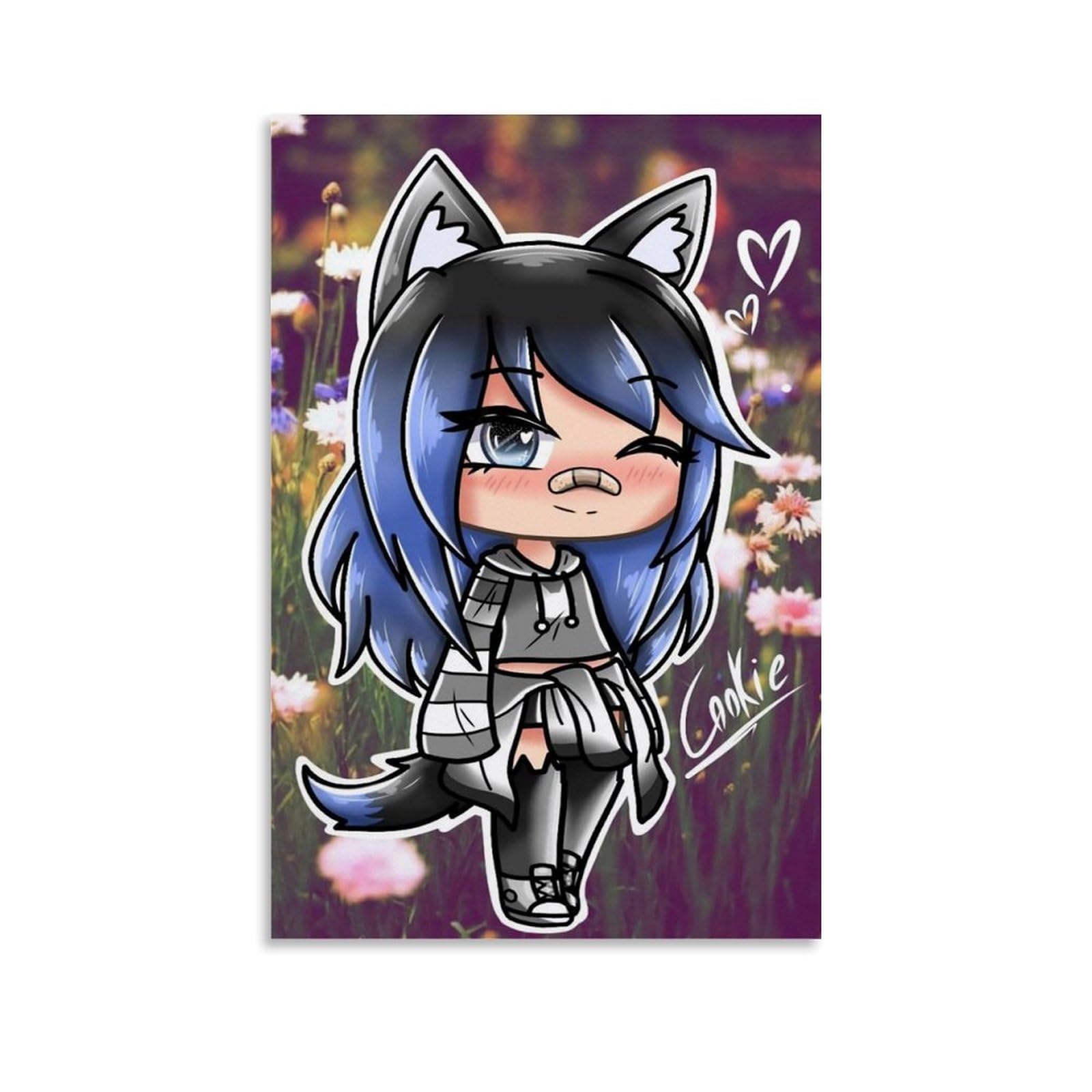 Amazon.com: Cheers Up Gacha-Life Gacha Life Sad Girl Posters Canvas ...