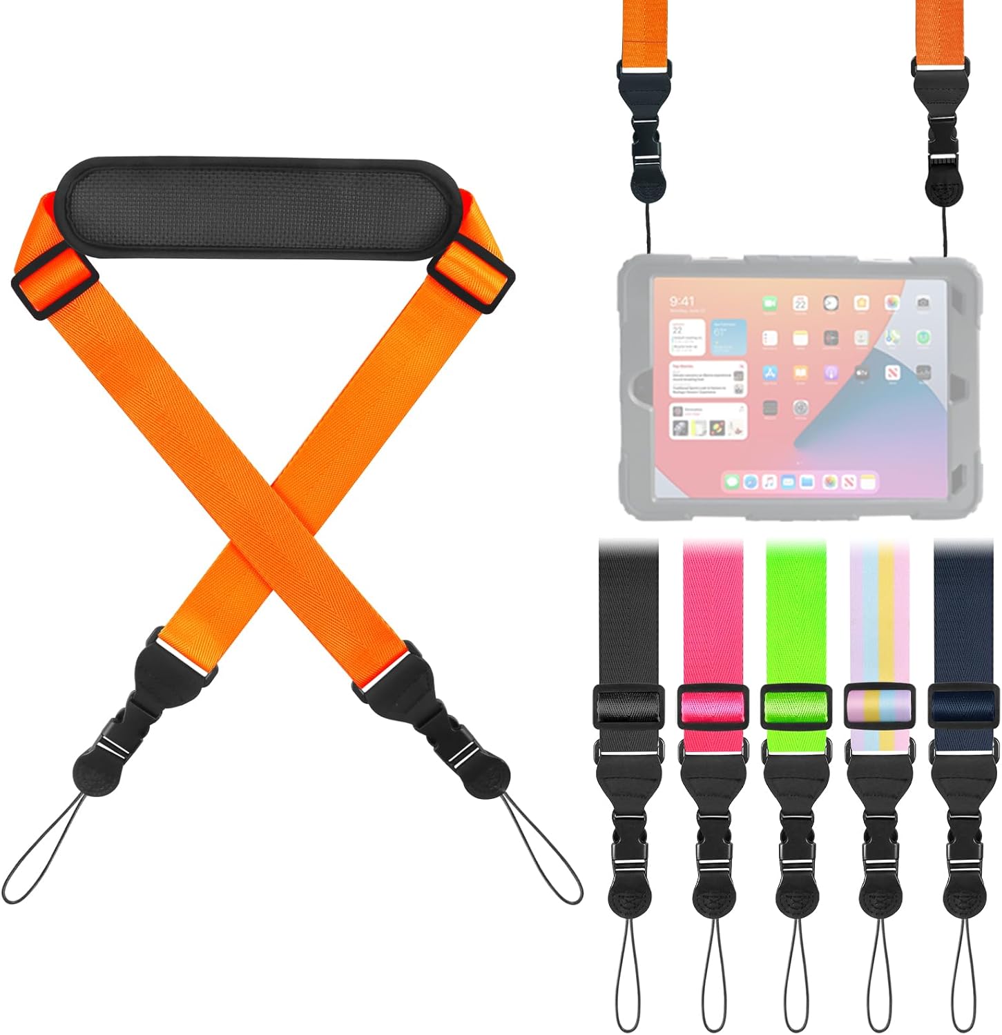 Amazon.com : FIEIL Universal Shoulder Strap, Neoprene Padded Bag Strap ...