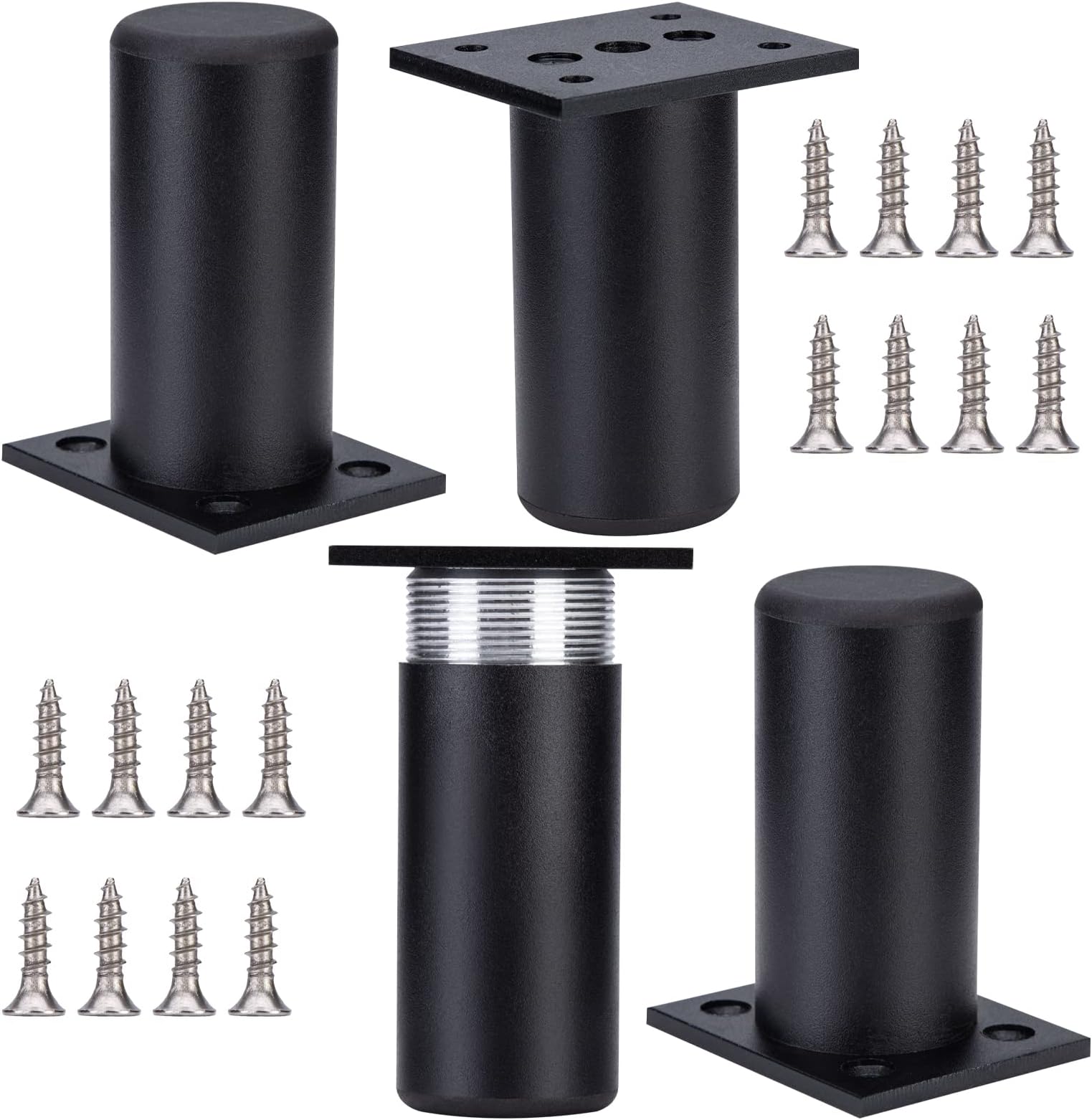 MAYCHEE 4 Patas Ajustables para Muebles, Patas de Mesa de Aleación de ...