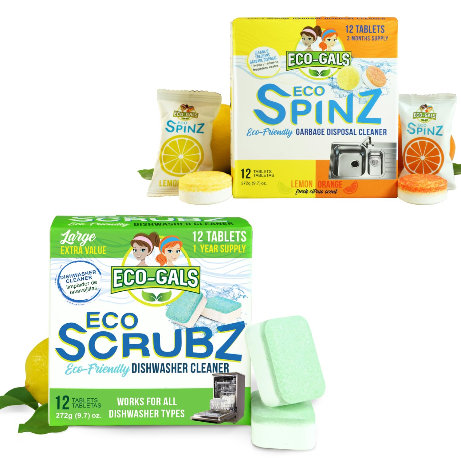 Amazon.com: Eco-Gals Dishwasher Cleaner and Disposal Deodorizer for ...